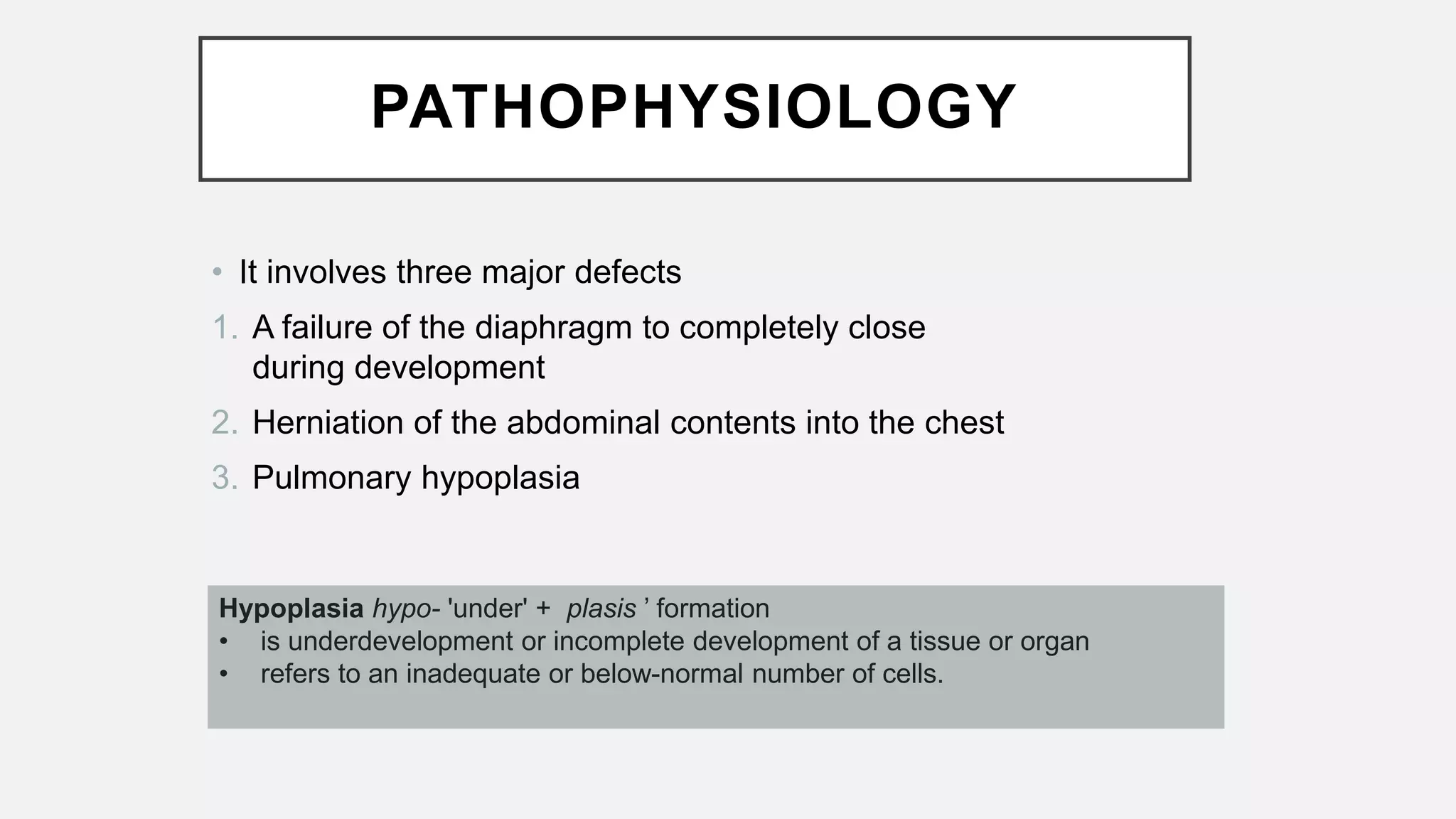 Congenital diaphragmatic hernia | PPTX