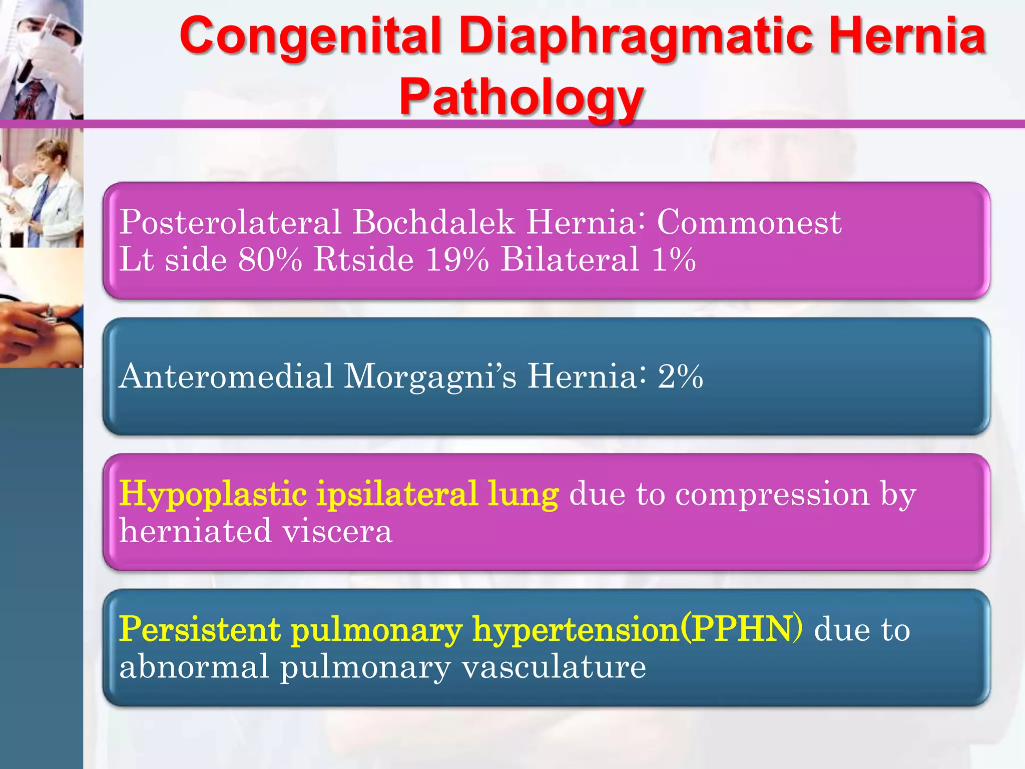 Congenital diaphragmatic hernia / Pediatric surgery | PPT