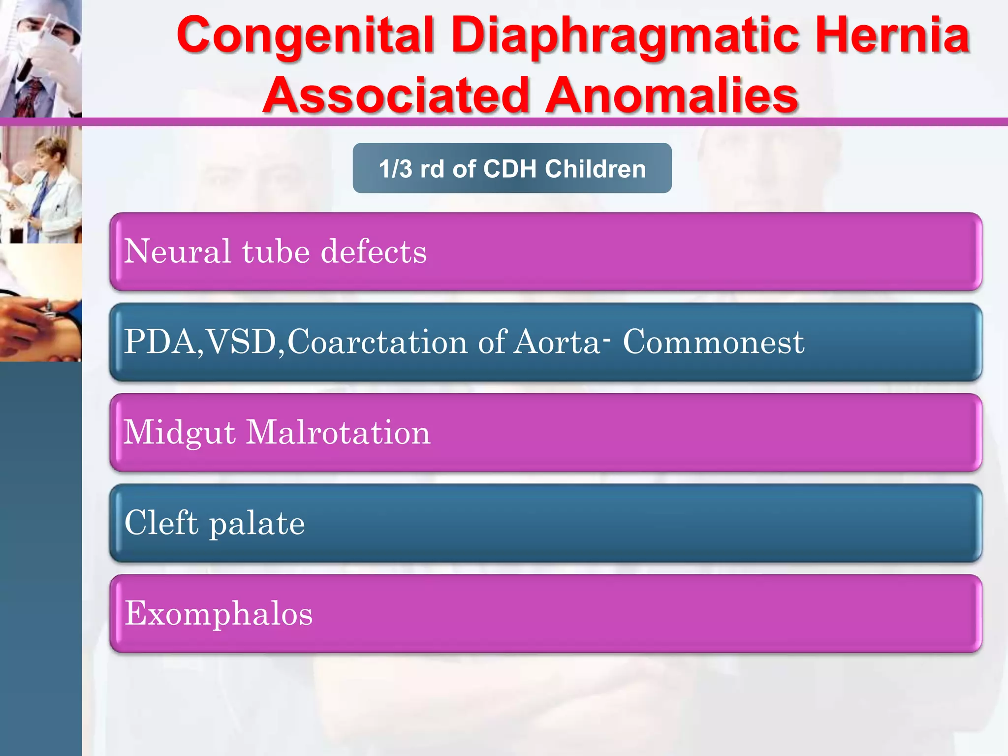 Congenital diaphragmatic hernia / Pediatric surgery | PPT