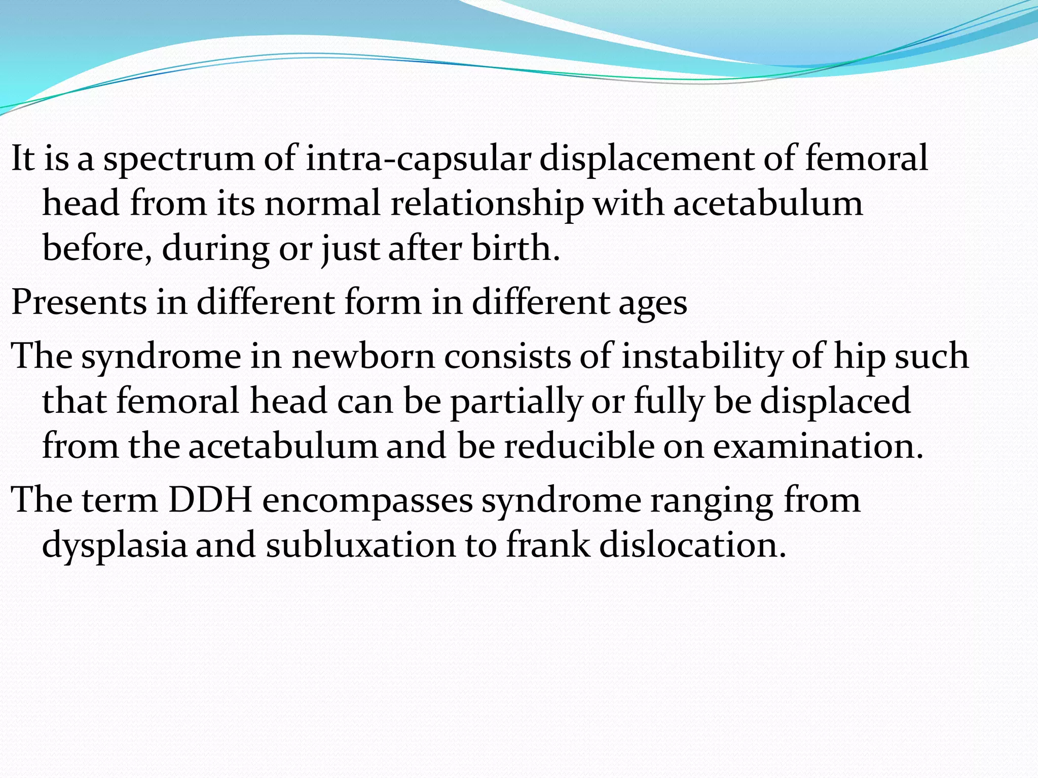 Congenital dislocation of hip_UTSAV | PPTX