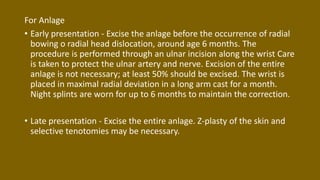 upper limb congenital anomalies | PPTX