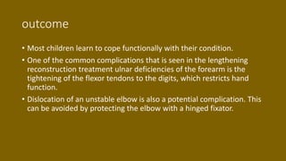 upper limb congenital anomalies | PPTX