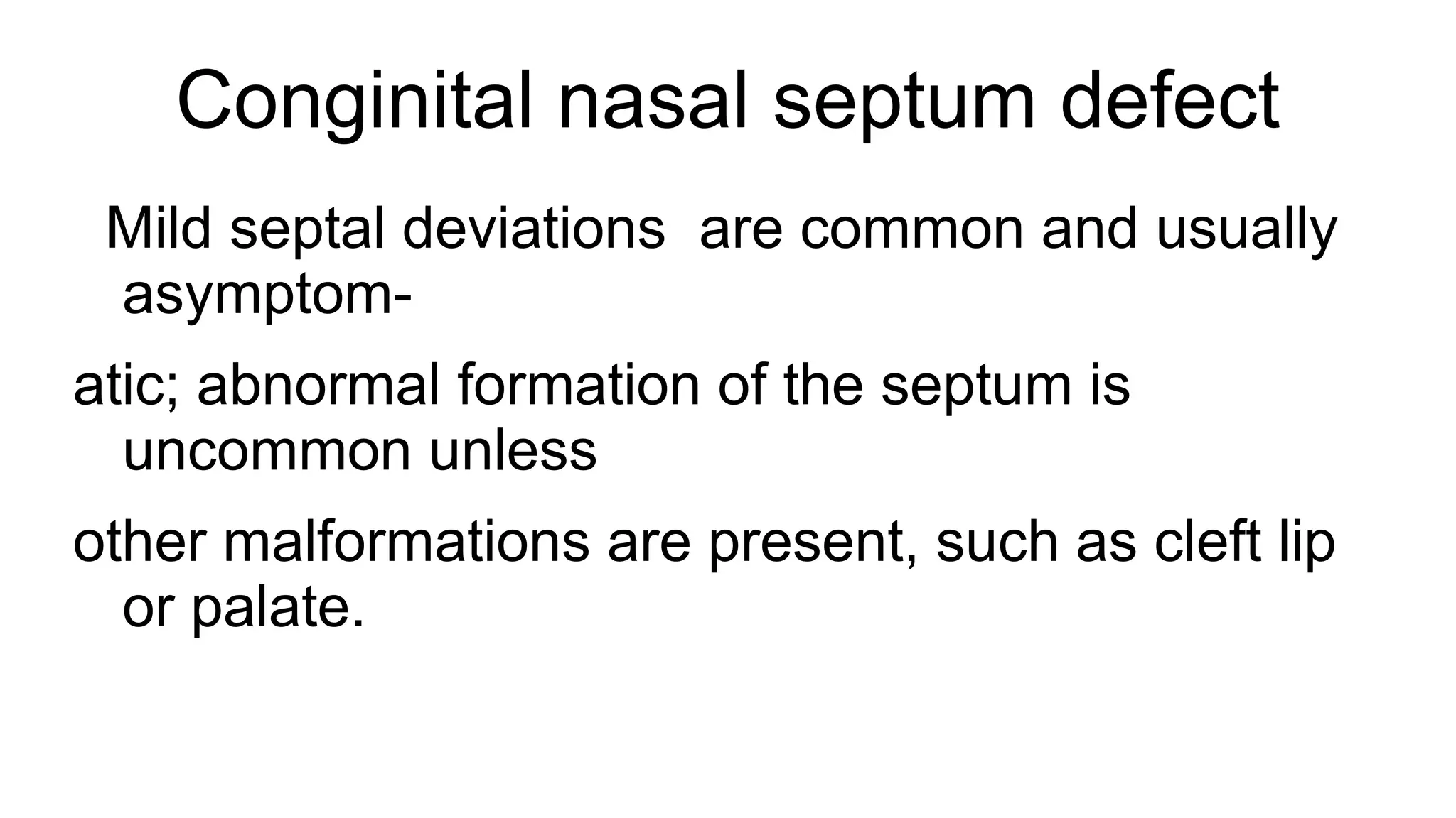 Congenital disorders of nose | PPT