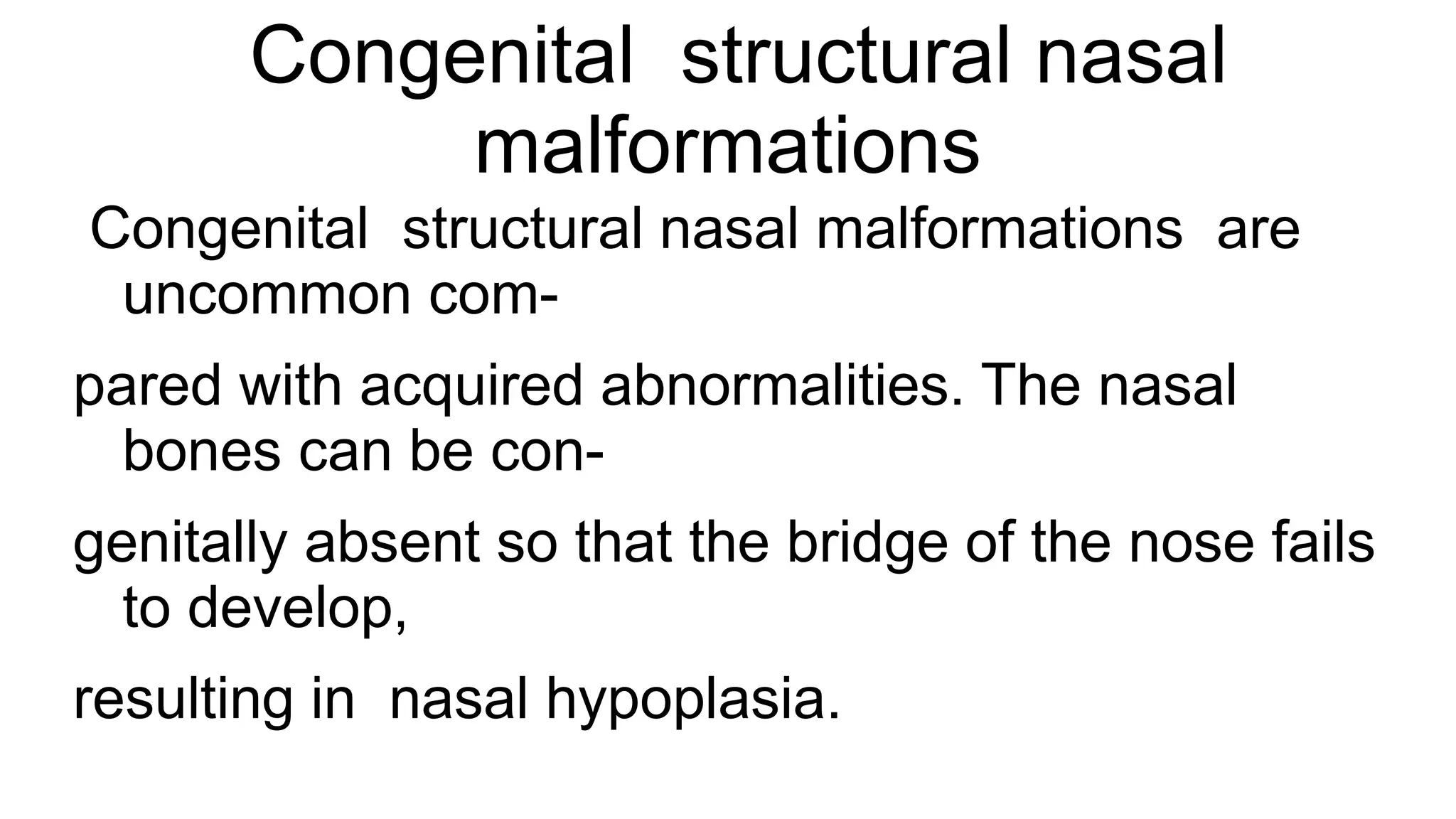 Congenital disorders of nose | PPT