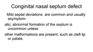 Congenital disorders of nose | PPT