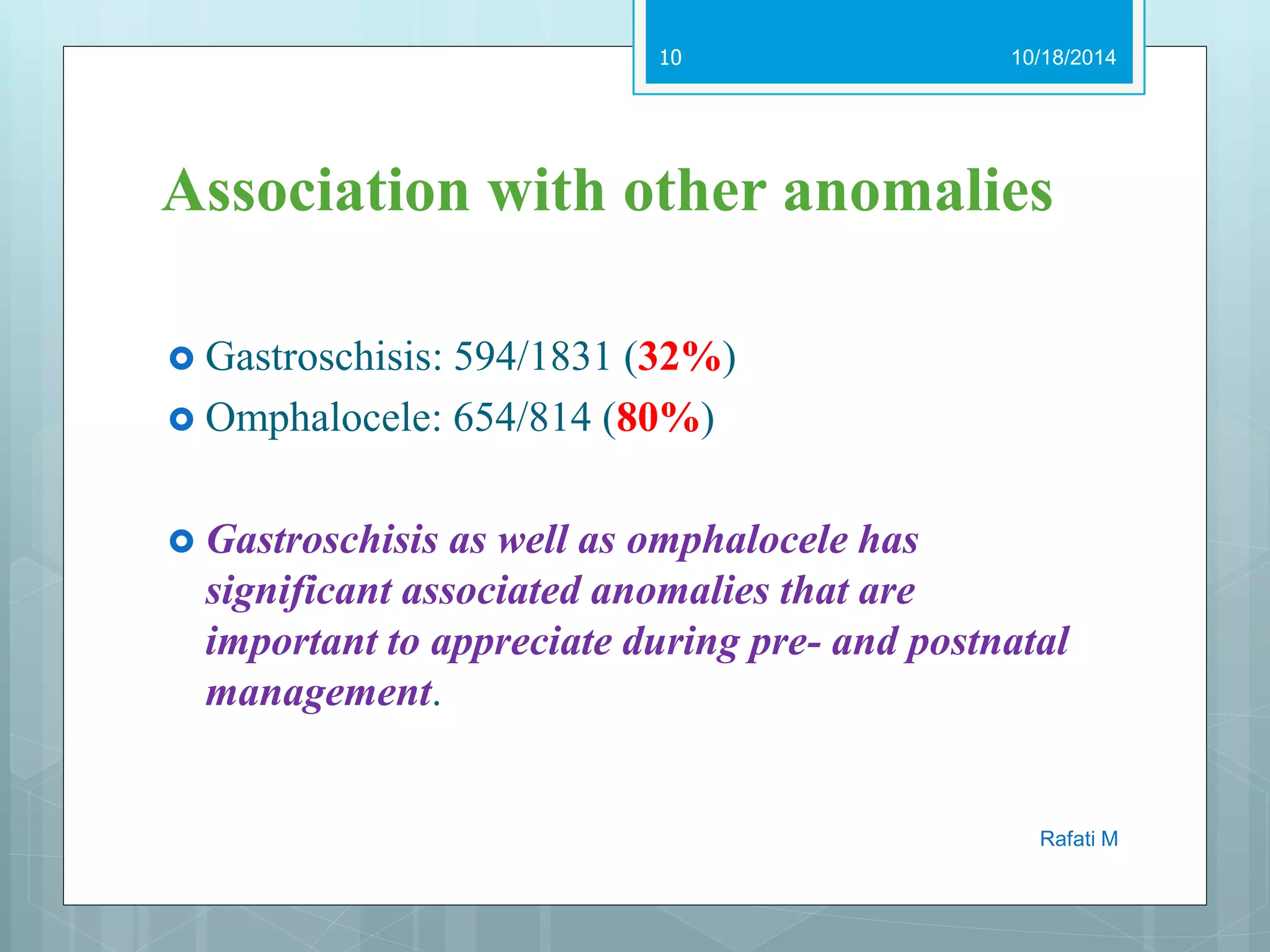 Genetics in Congenital Disorders of the Gastrointestinal Tract | PPTX