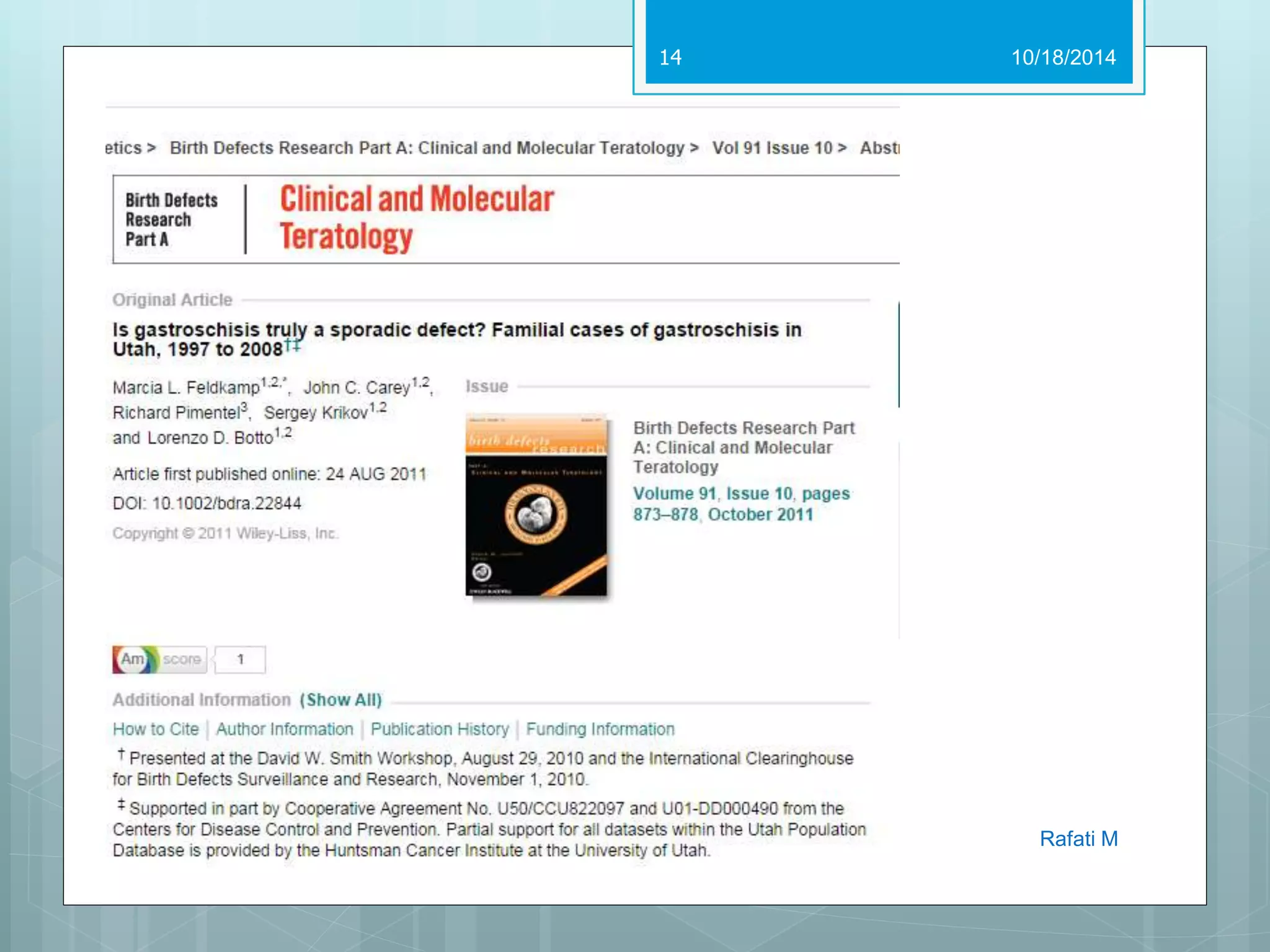 Genetics in Congenital Disorders of the Gastrointestinal Tract | PPTX