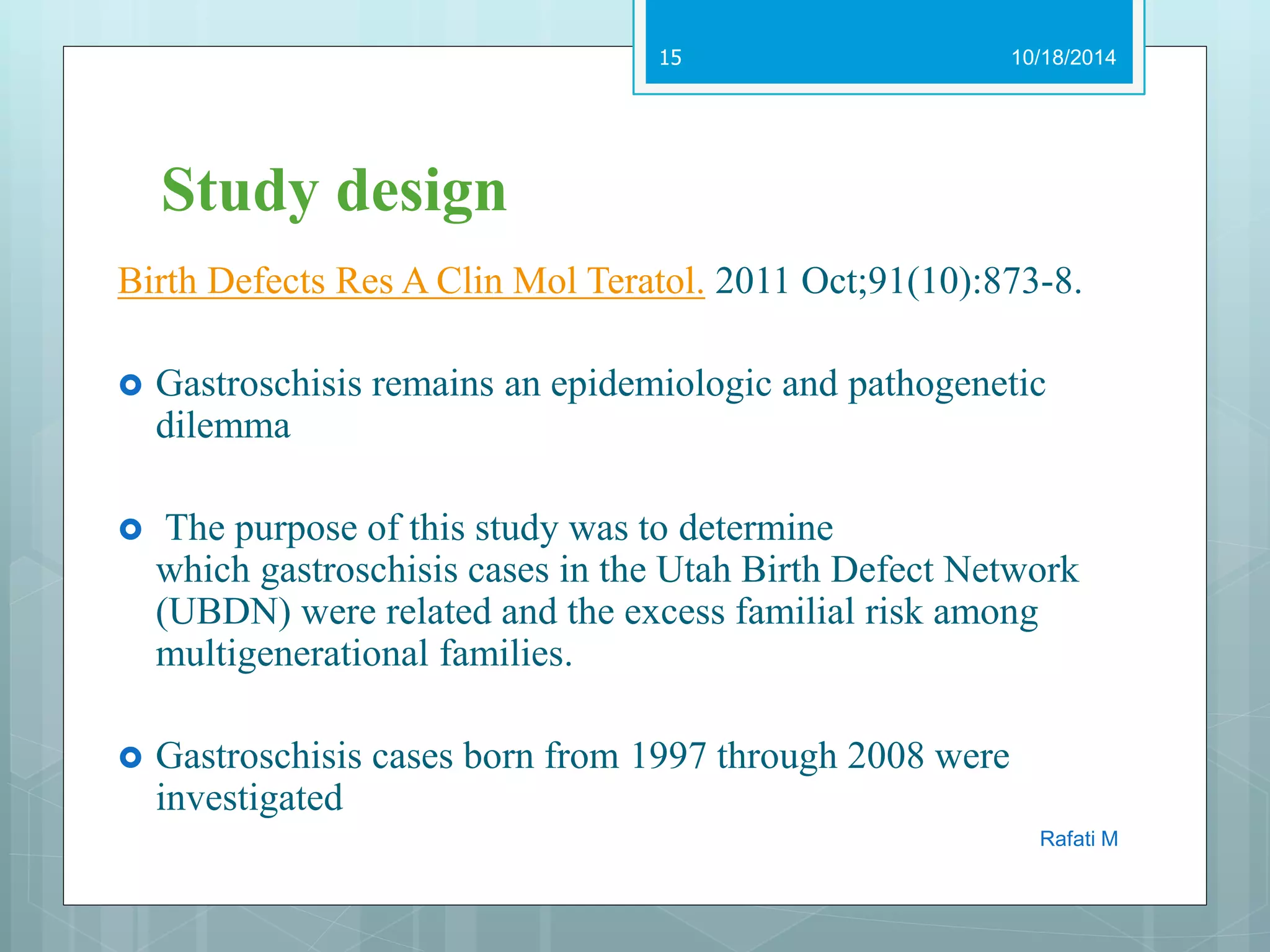 Genetics in Congenital Disorders of the Gastrointestinal Tract | PPTX