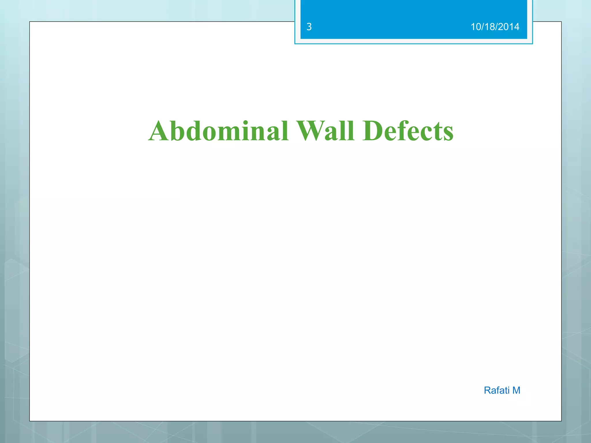 Genetics in Congenital Disorders of the Gastrointestinal Tract | PPTX