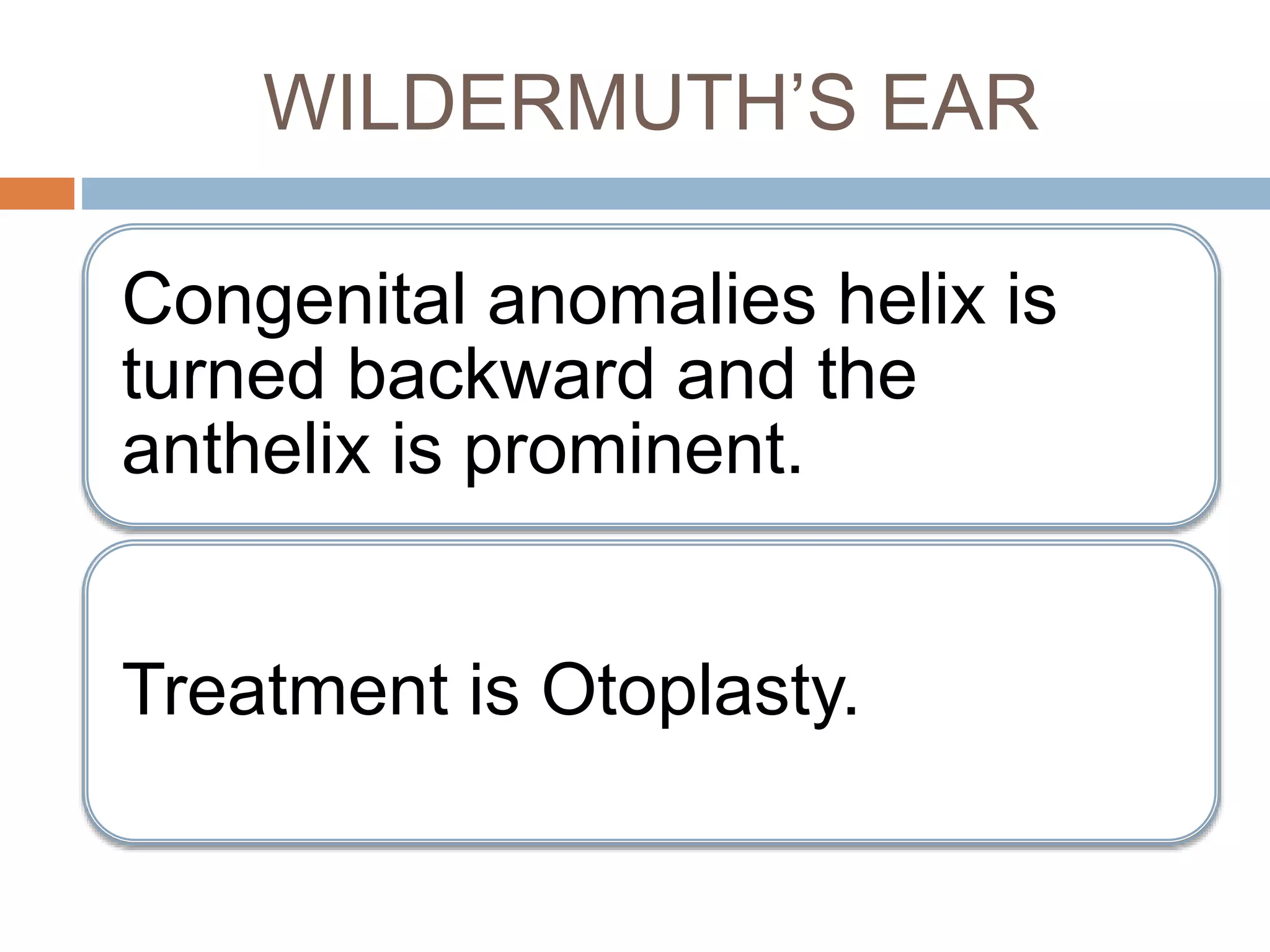 Congenital ear deformities | PPTX