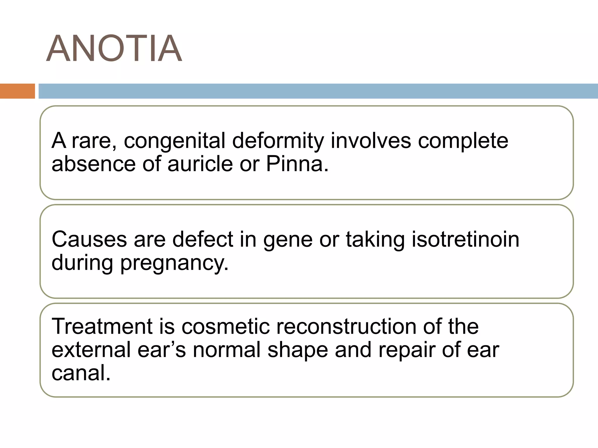 Congenital ear deformities | PPTX