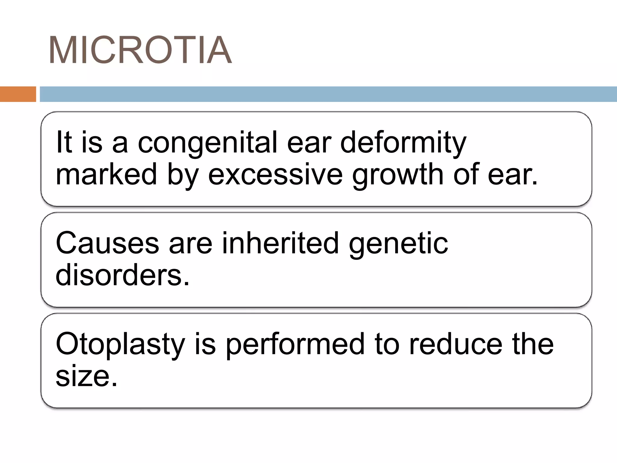 Congenital ear deformities | PPTX