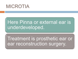 Congenital ear deformities | PPTX | Pregnancy | Reproductive Health
