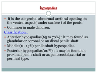 Congenital genito urinary disorders | PPTX