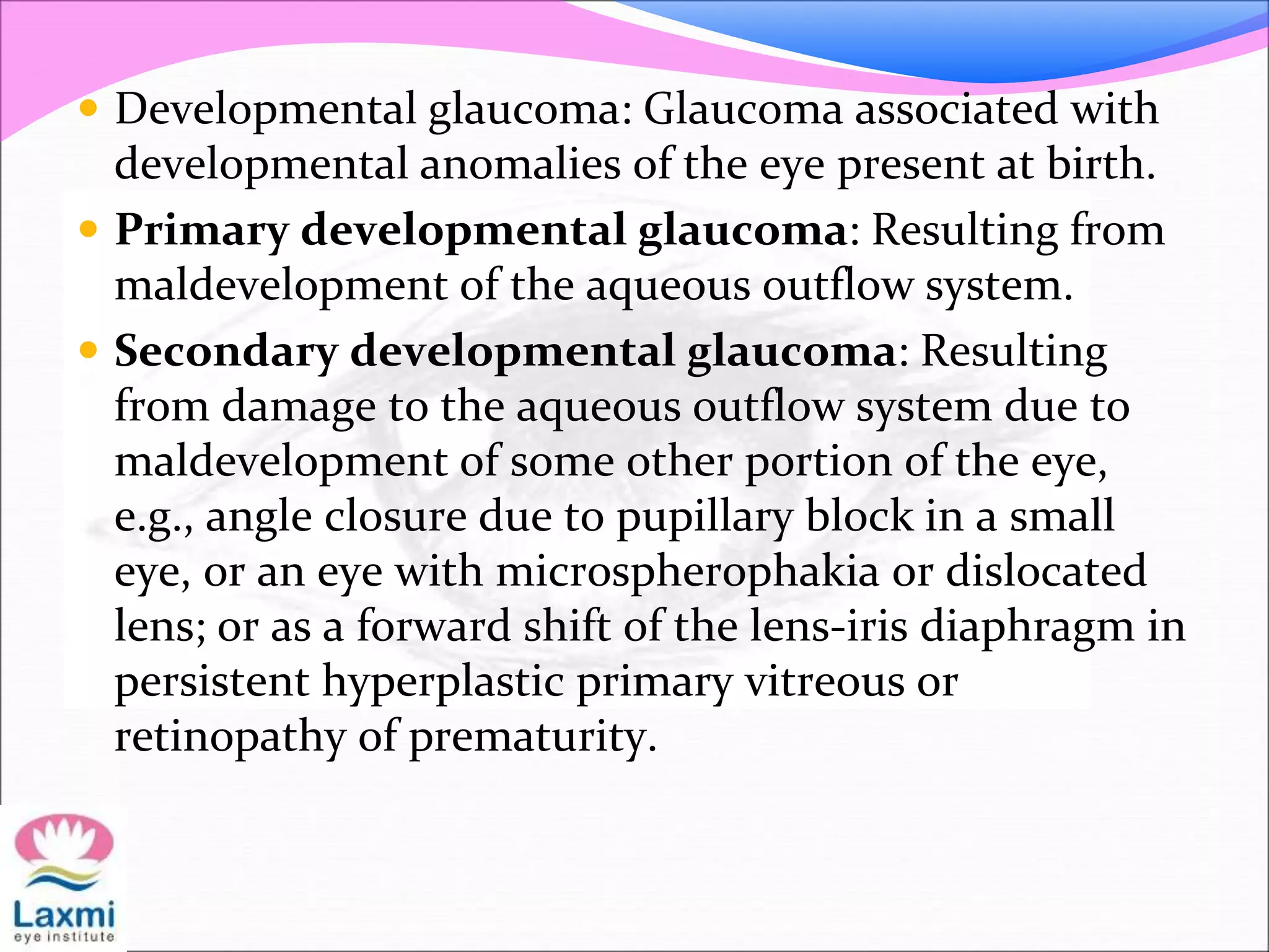 Congenital glaucoma | PPTX