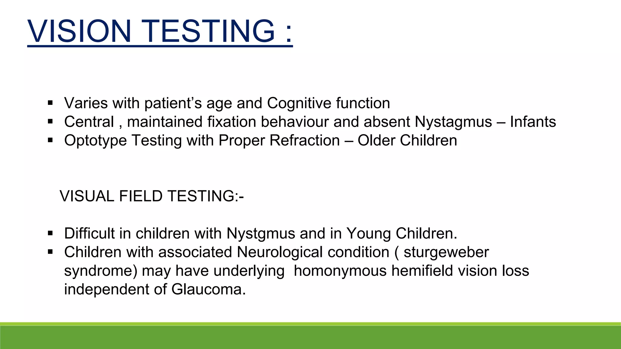 Congenital glaucoma -Evaluation | PPTX
