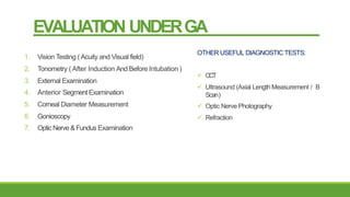Congenital glaucoma -Evaluation | PPTX
