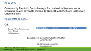 Congenital glaucoma -Evaluation | PPTX