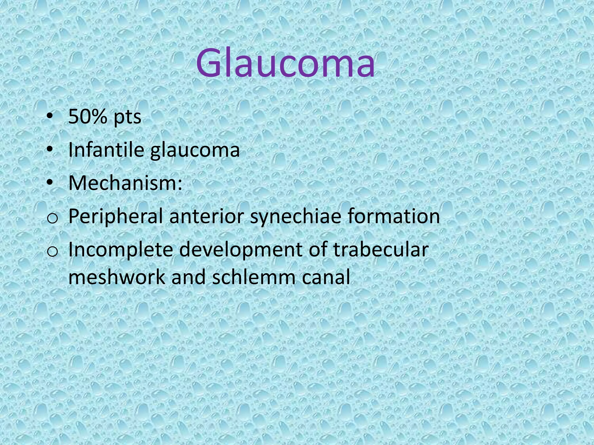 Congenital glaucoma part2; developmental glaucoma | PPTX