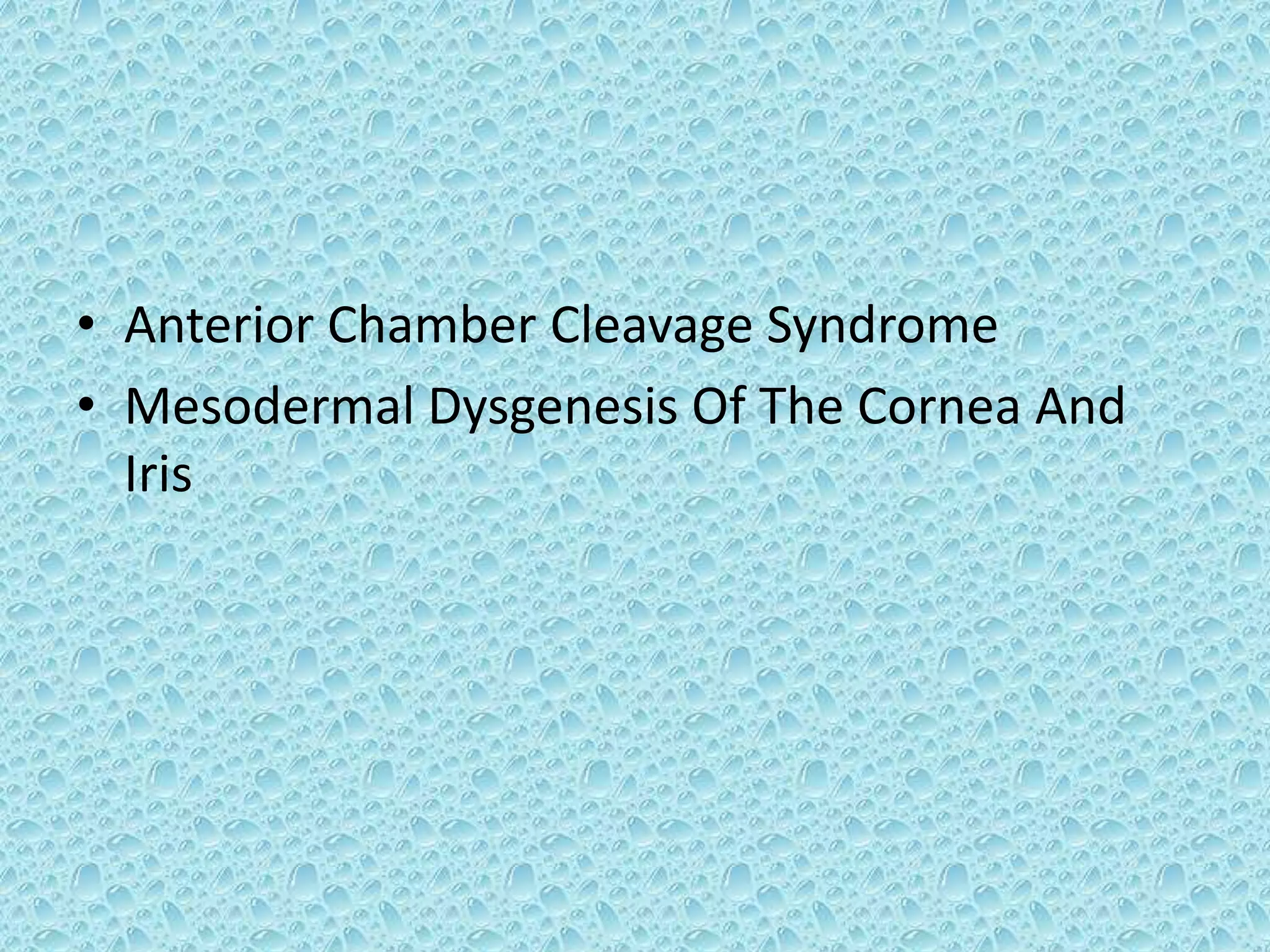 Congenital glaucoma part2; developmental glaucoma | PPTX
