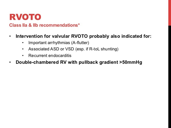 Congenital guidelines notes