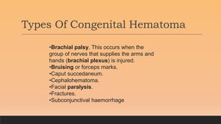 Congenital haematoma with case presentation | PPTX