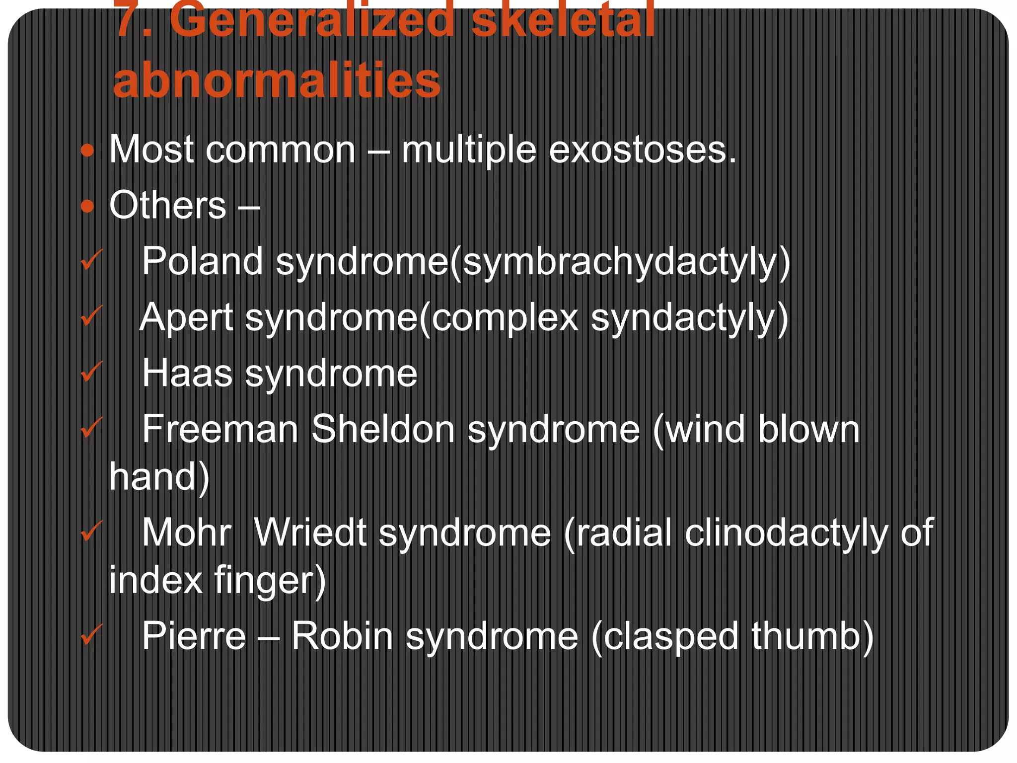 Congenital hand anomalies | PPTX