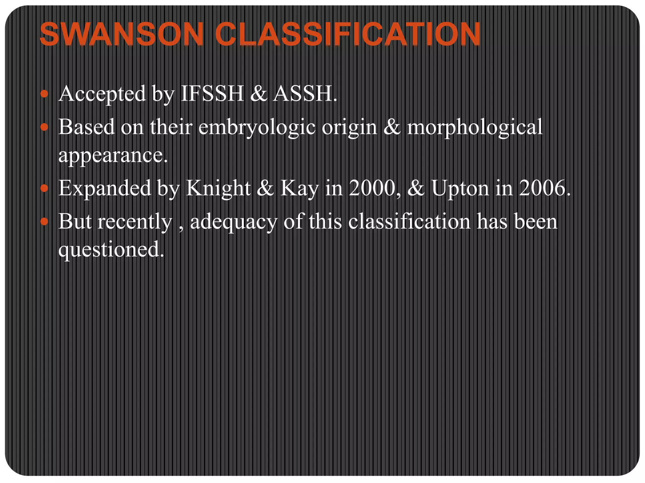 Congenital hand anomalies | PPTX