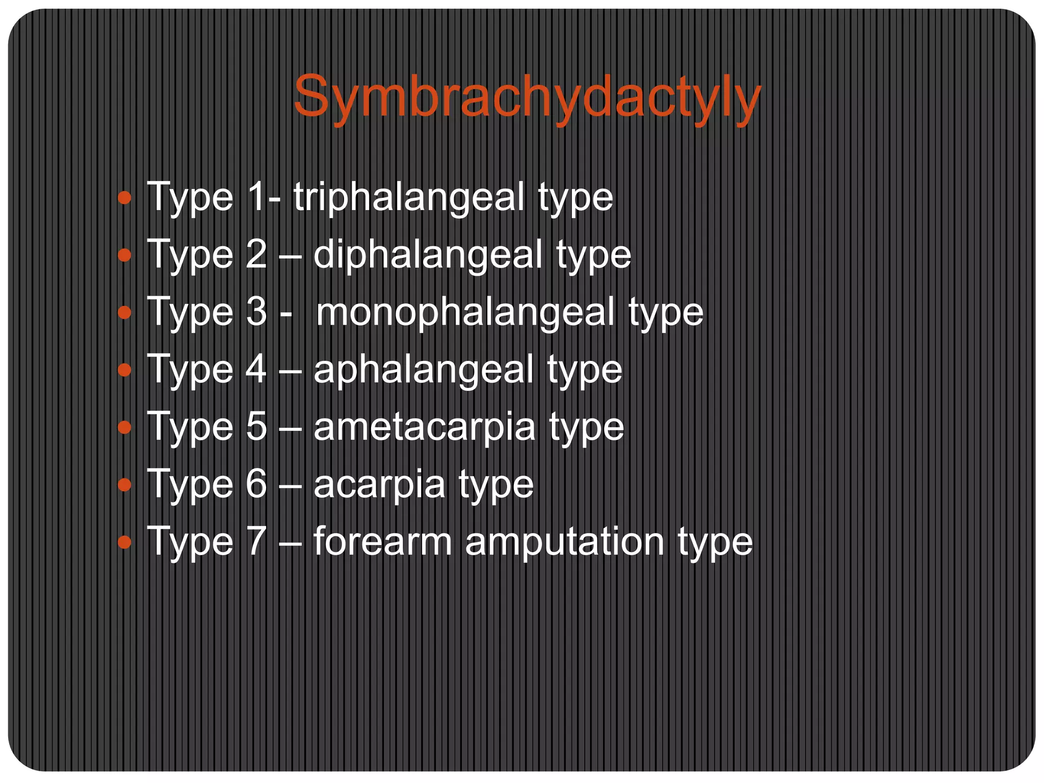 Congenital hand anomalies | PPTX