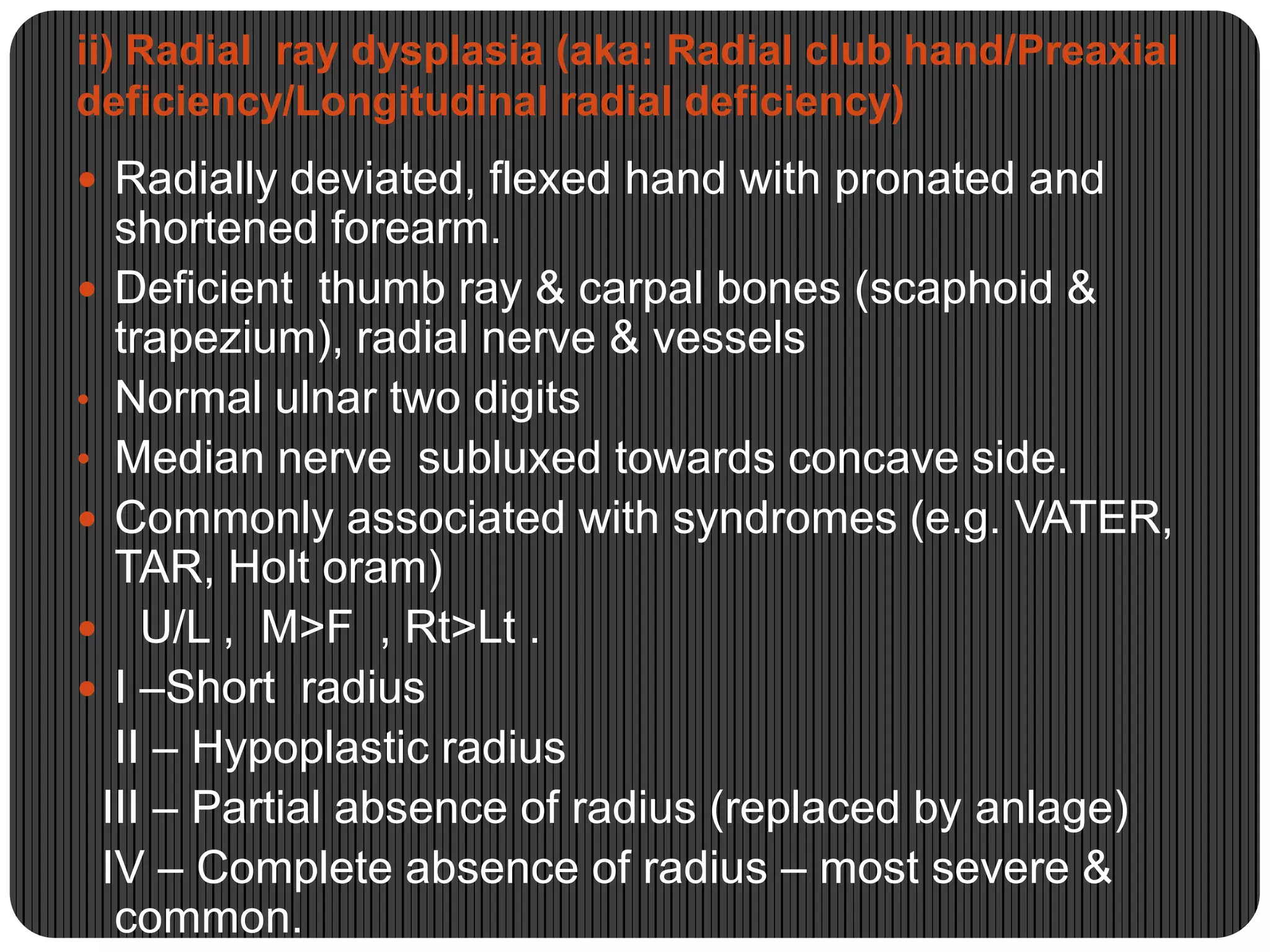 Congenital hand anomalies | PPTX