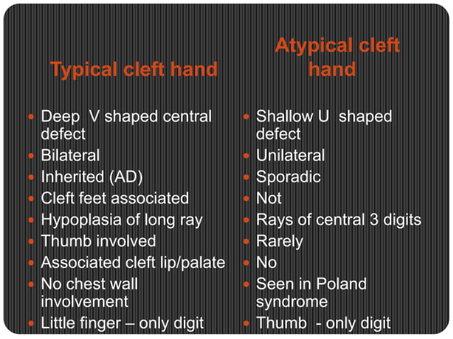 Congenital hand anomalies | PPTX