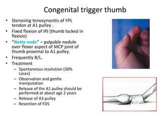 Congenital hand anomalies | PPTX