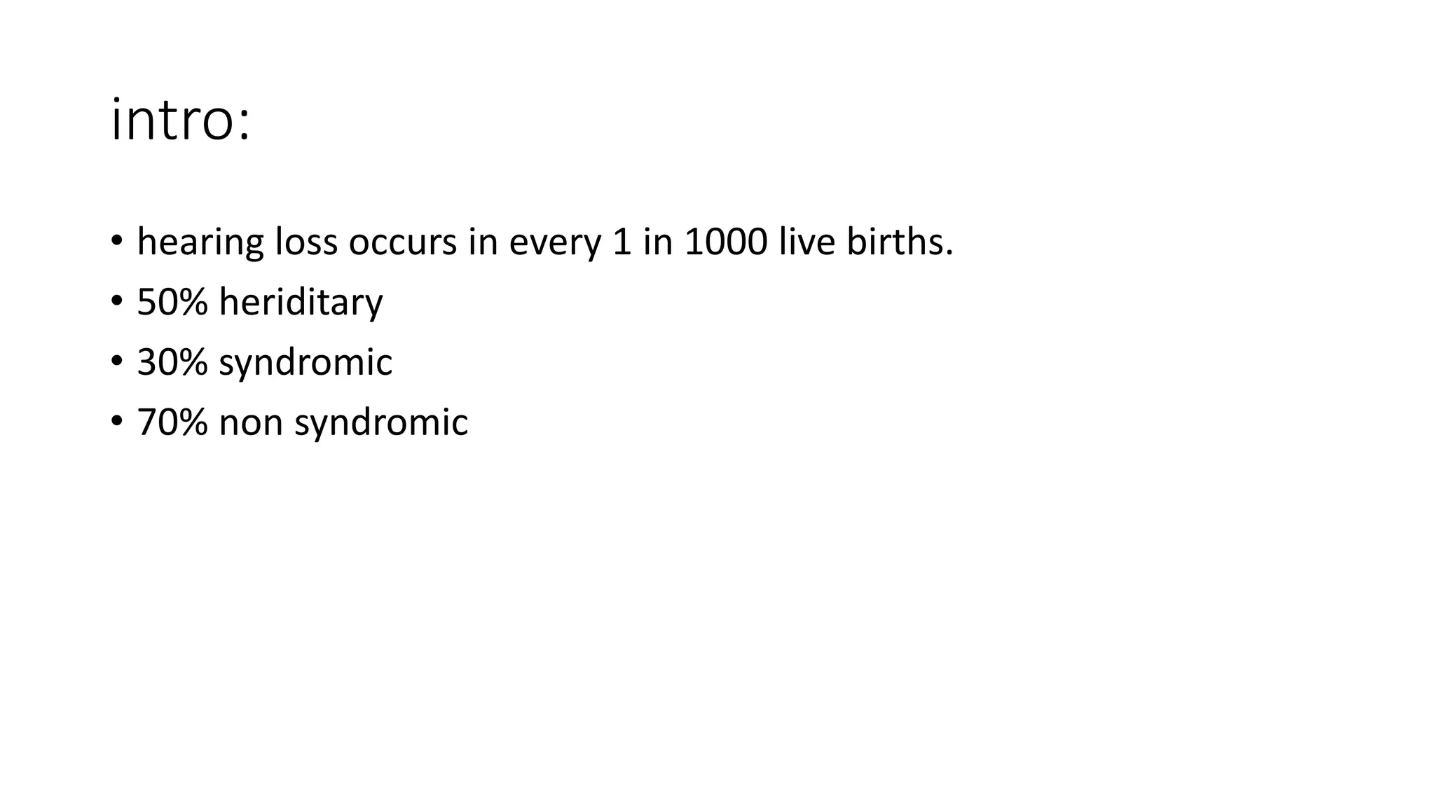 Congenital Hearing Loss Ppt