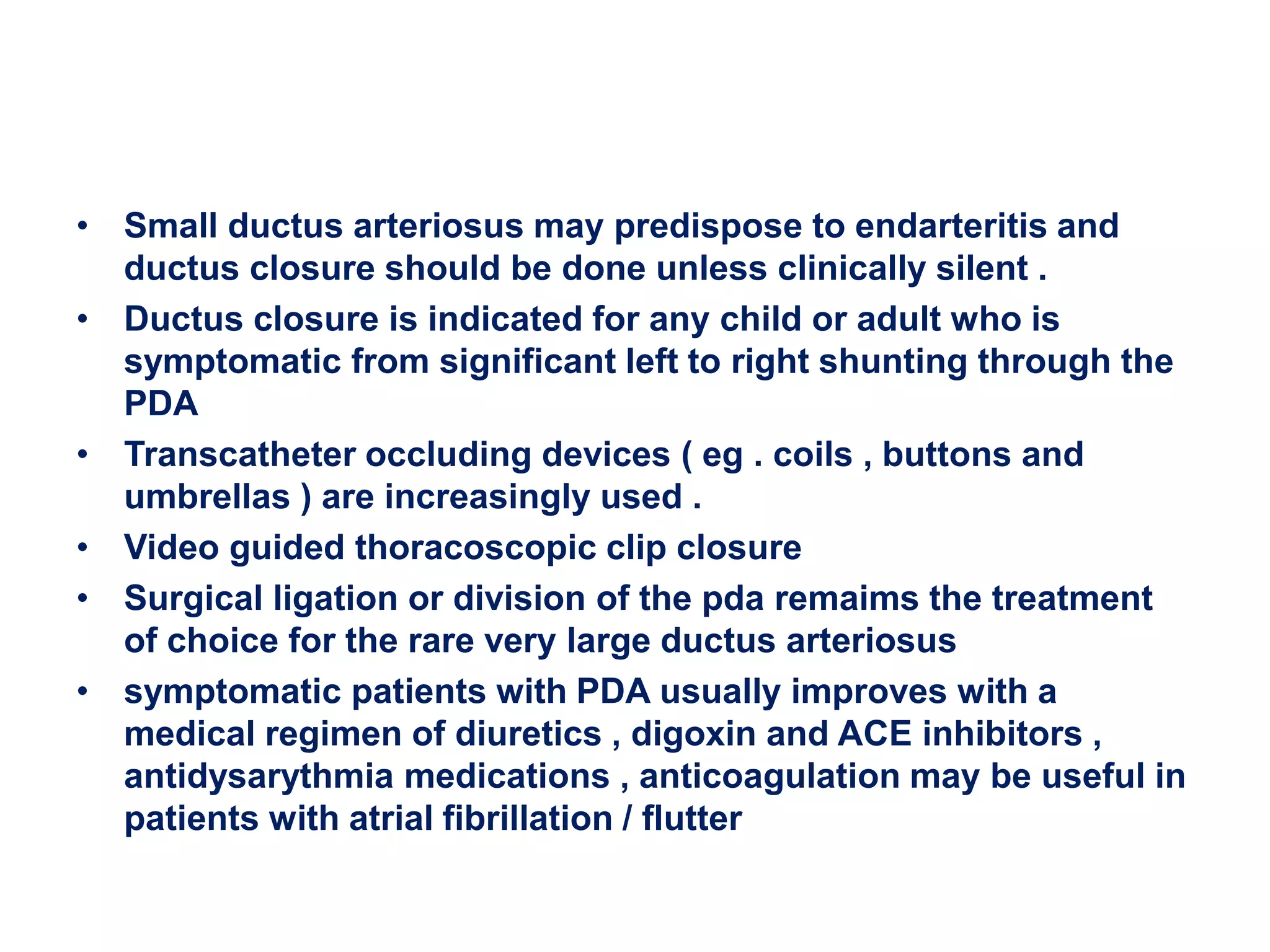 Congenital heart defect (Patent ductus arteriosus) | PPT