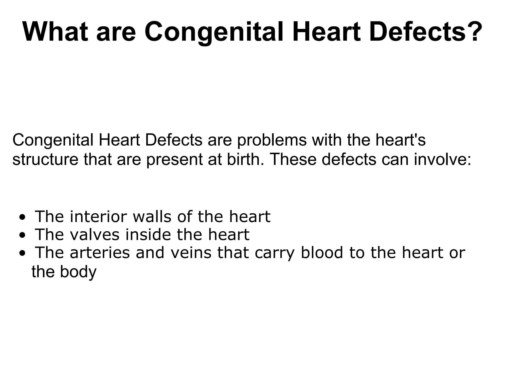 Congenital Heart Defects Ppt