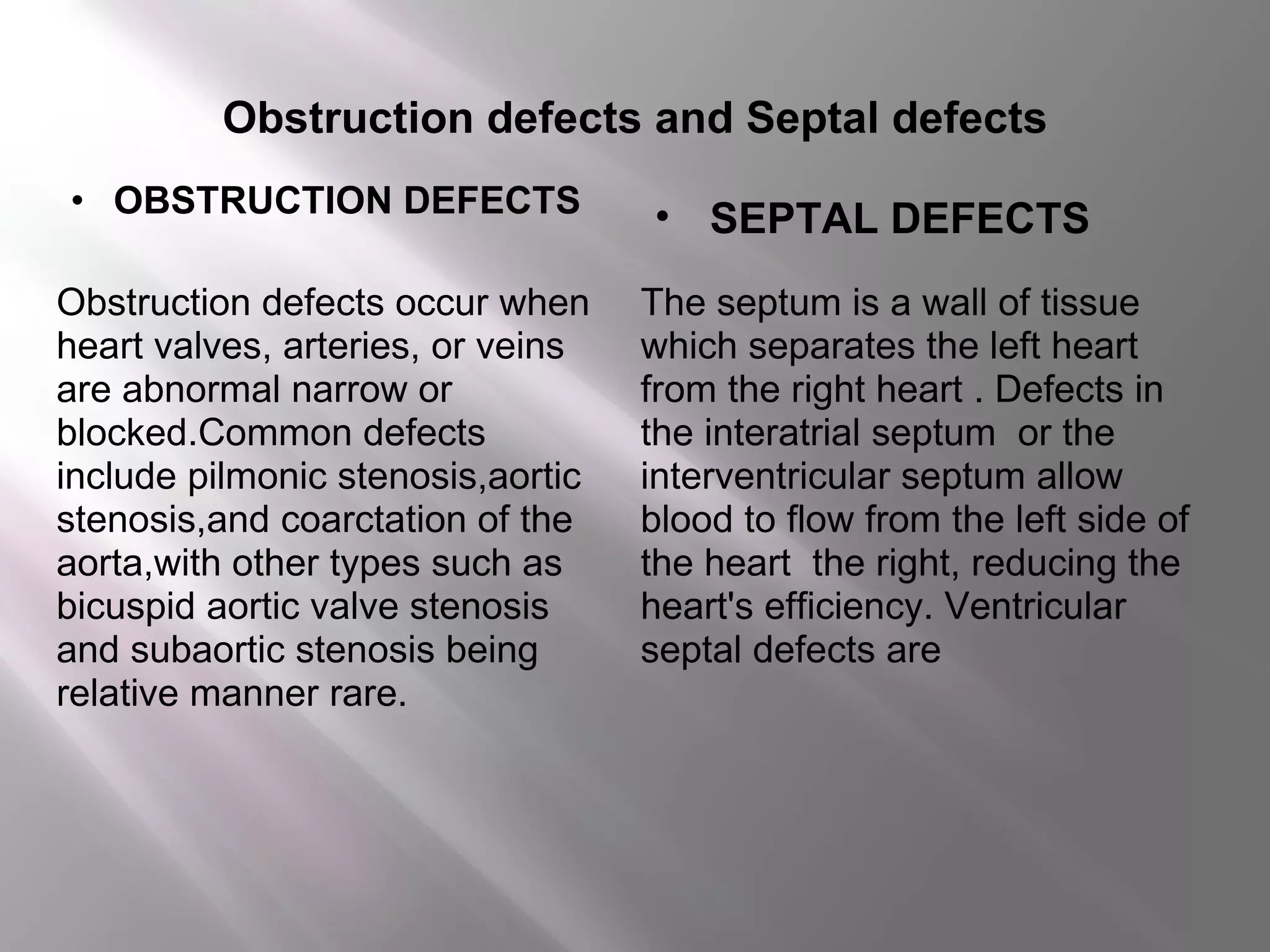 Congenital heart defects | PPT