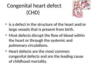 Congenital heart defects defect of the heart related to the congenital .ppt