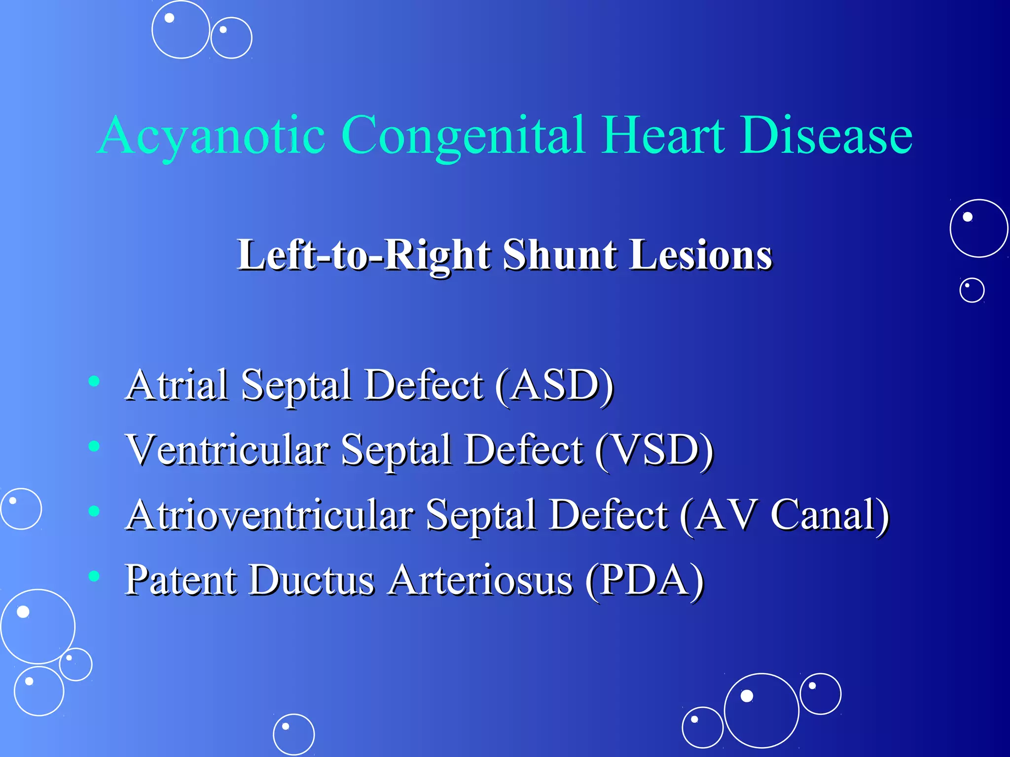 Congenital heart disease | PPT