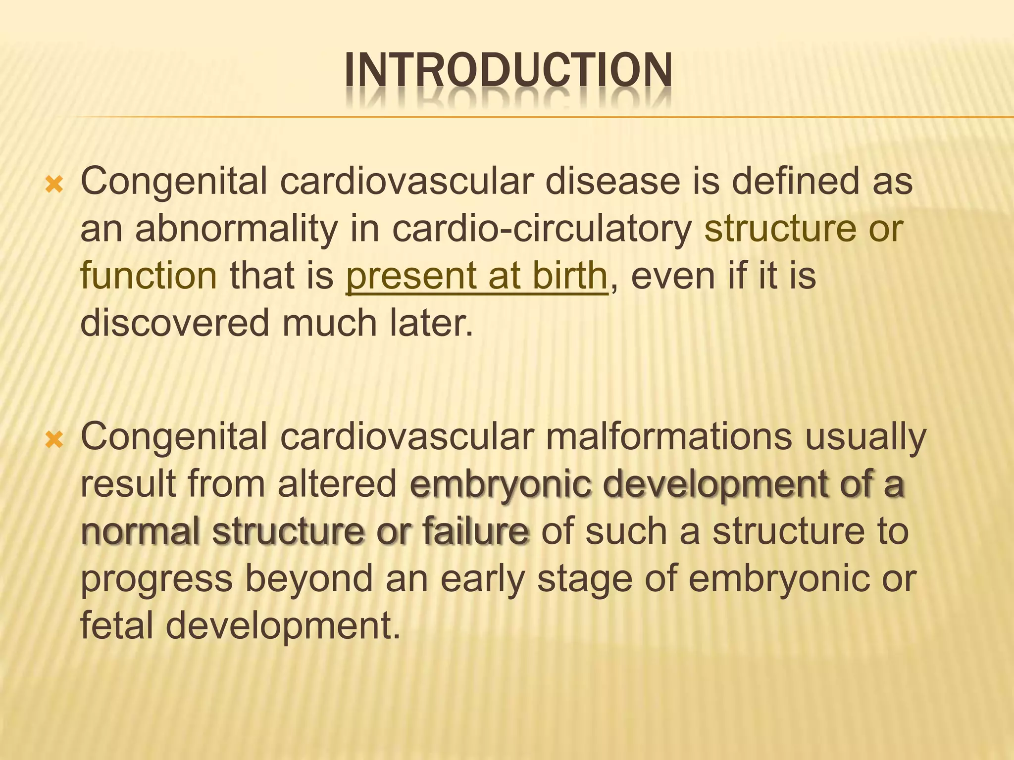 Congenital heart disease | PPT