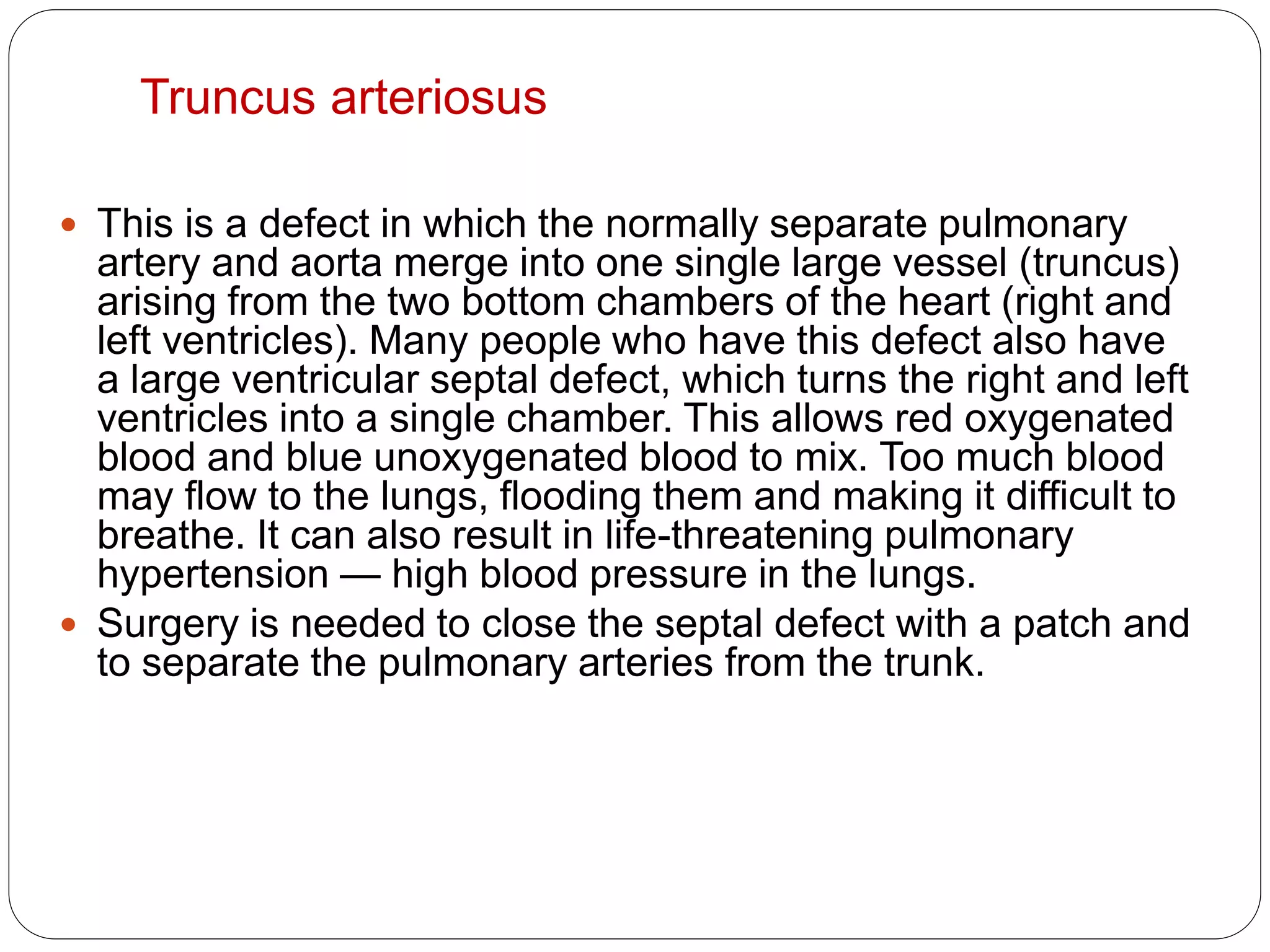 Congenital heart disease | PPTX