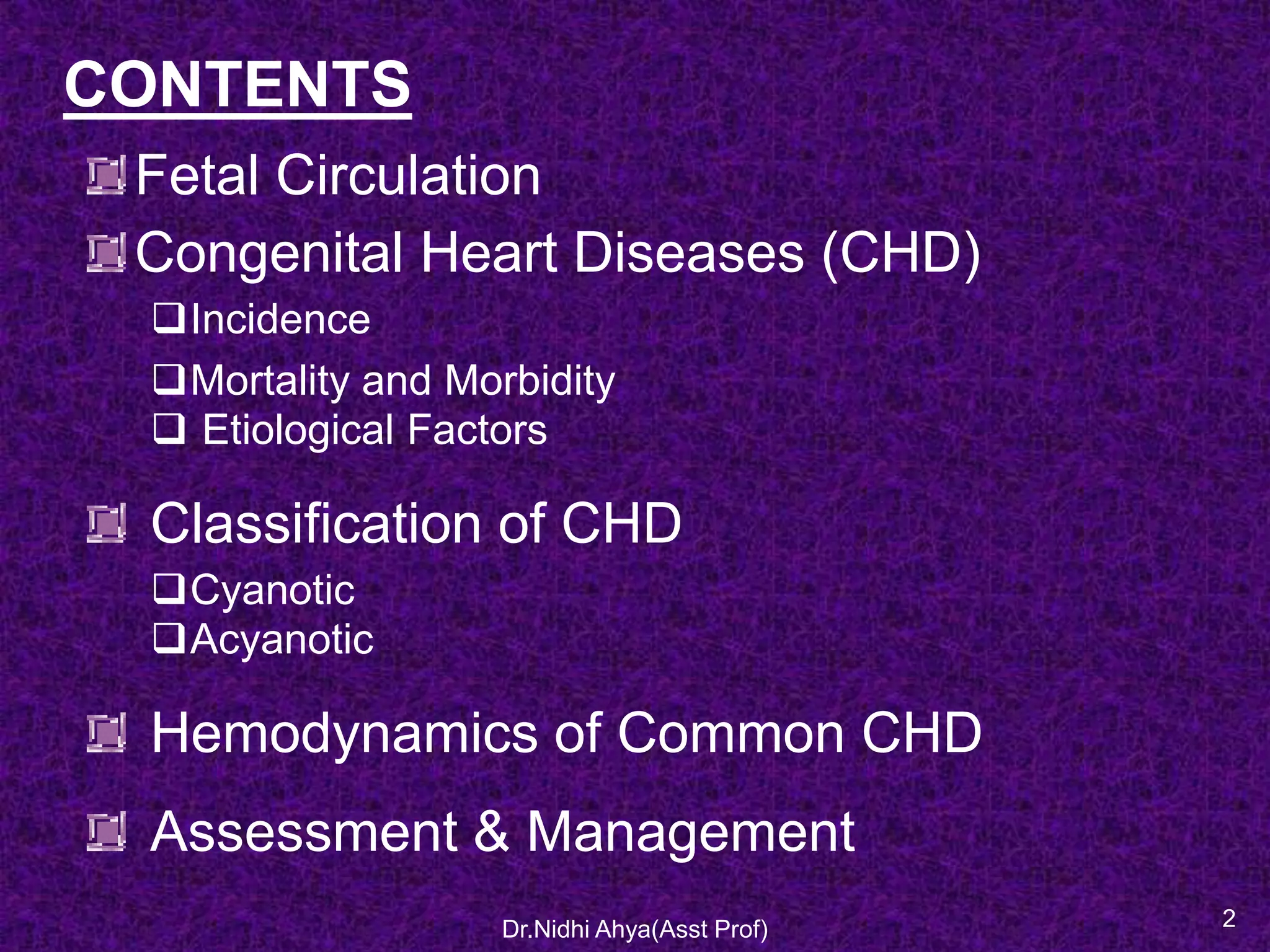 Congenital heart disease | PPTX