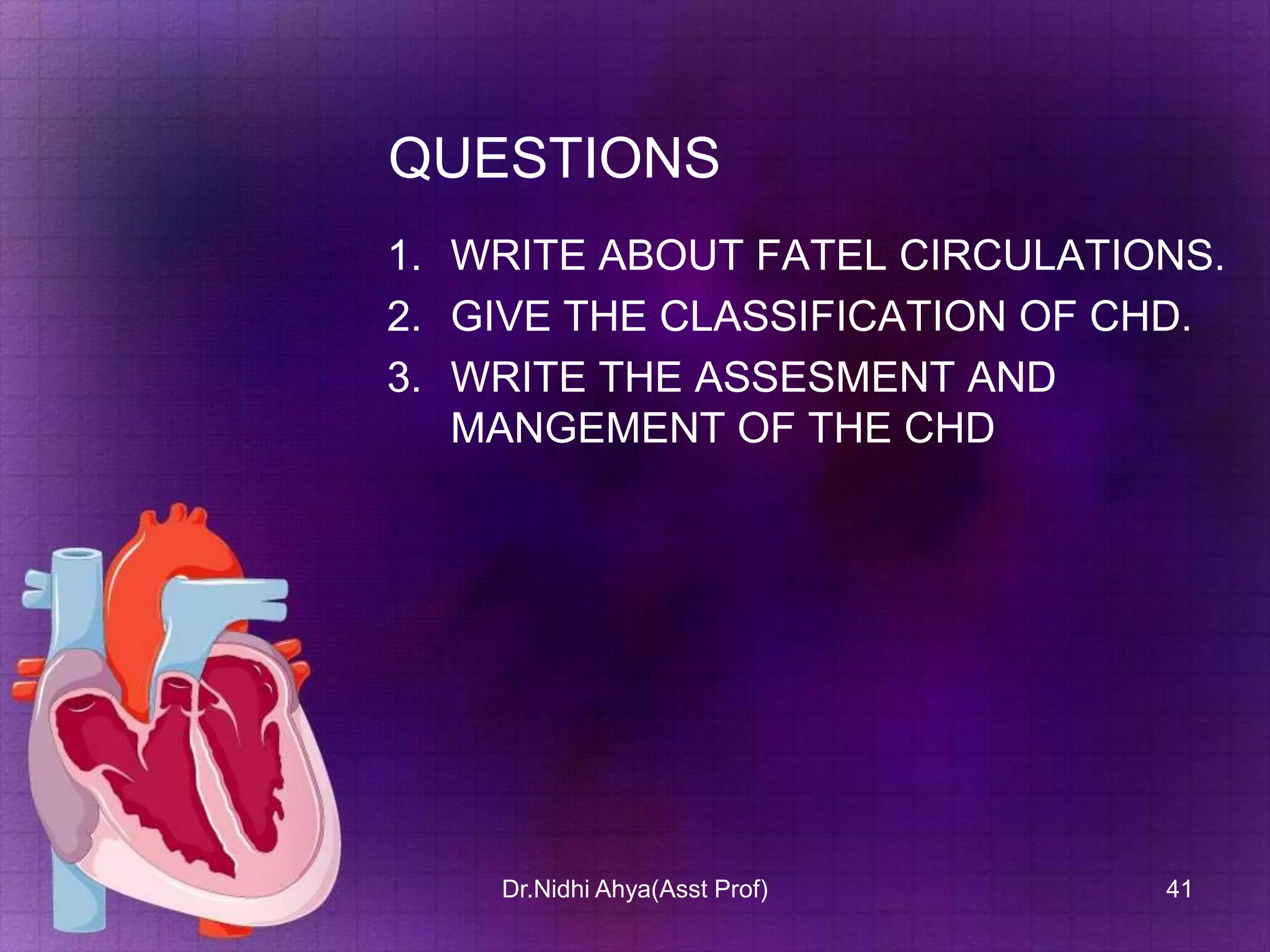 Congenital heart disease | PPTX