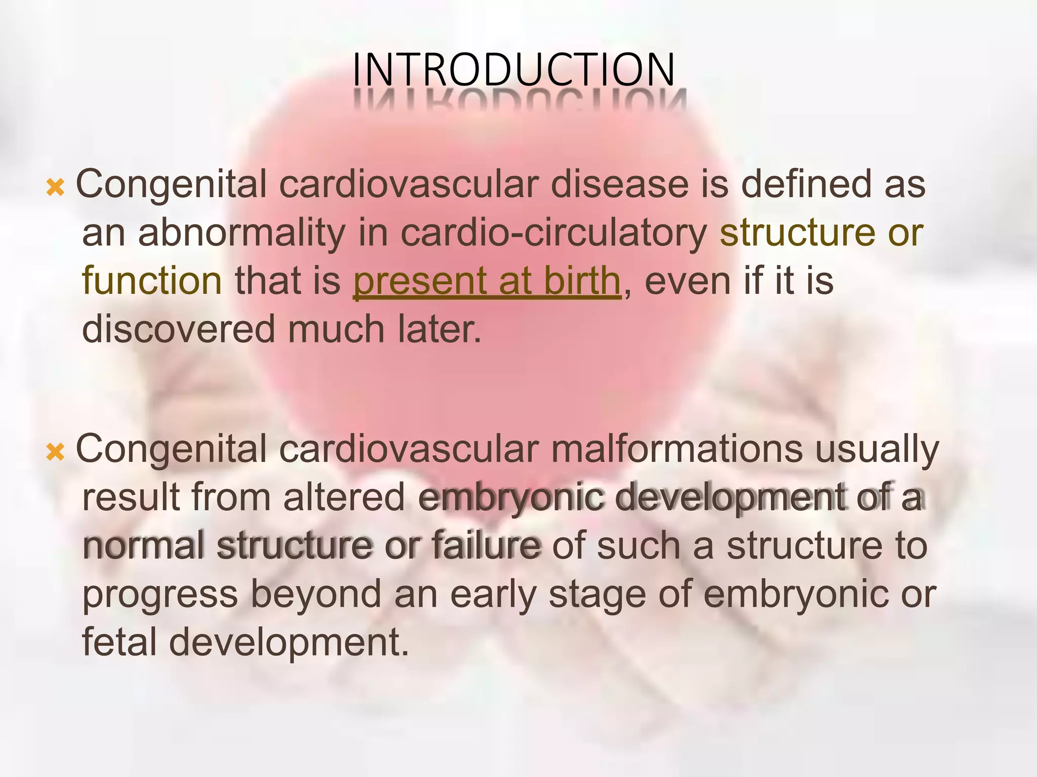 Congenital heart disease | PPT
