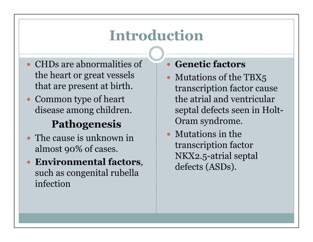 Congenital heart disease (CHD) | PPT