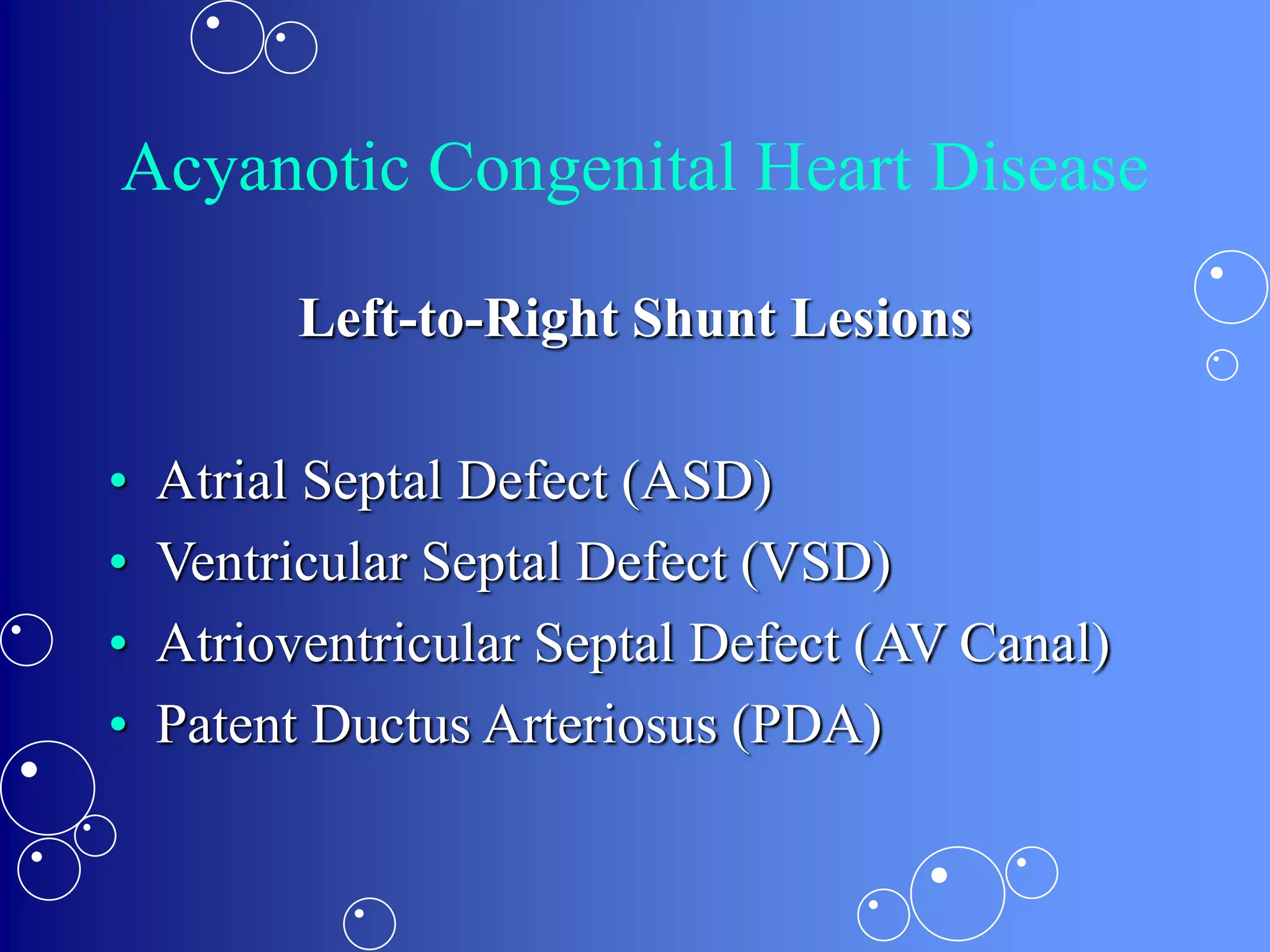 Congenital heart disease | PPT