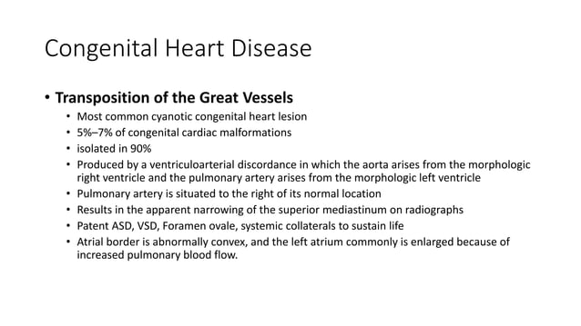 Congenital heart disease and vascular abnormality(x-ray findings) | PDF ...