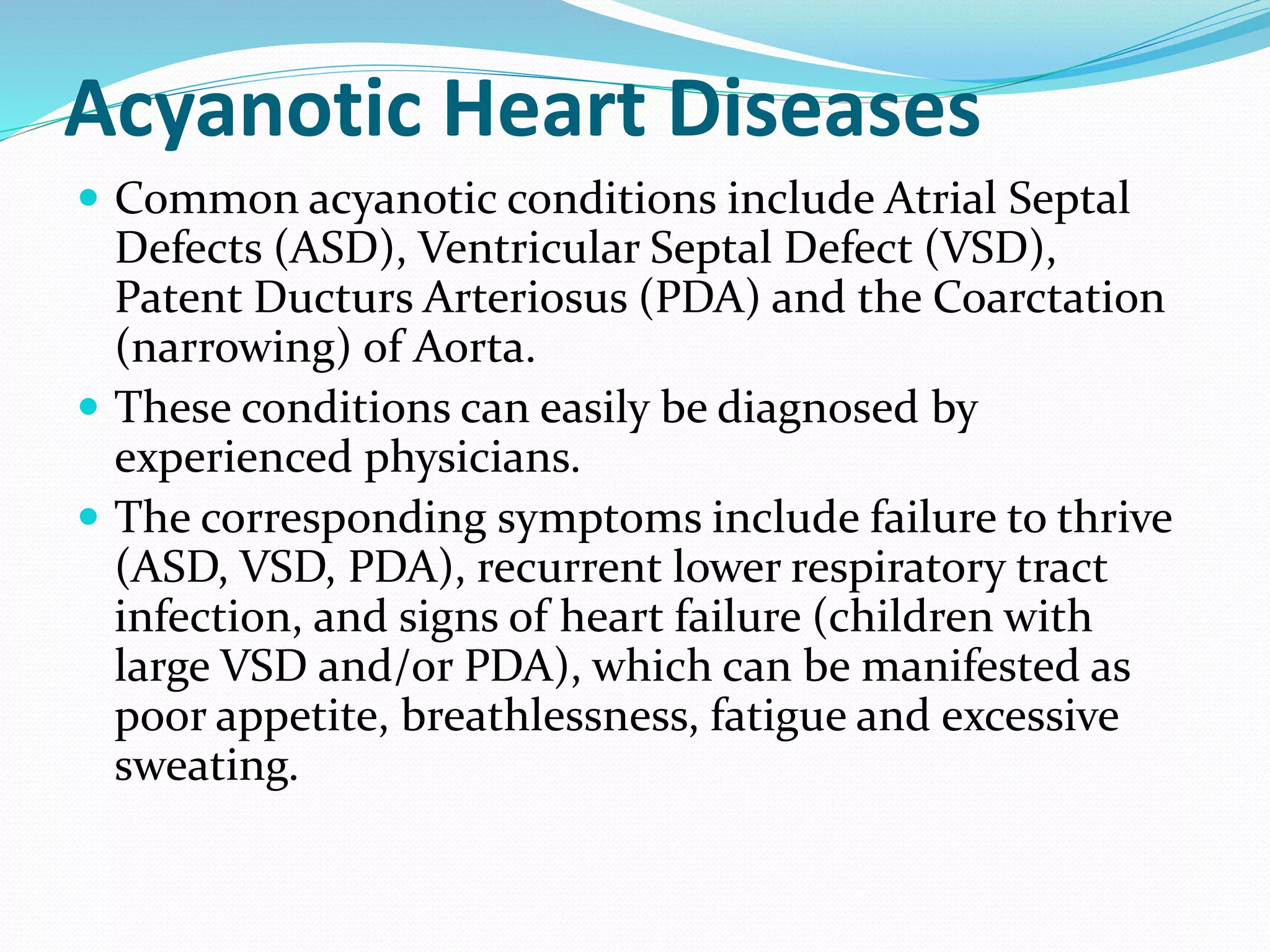 Congenital Heart Disease CHD - Pediatrics Ward | PPTX | Heart and ...