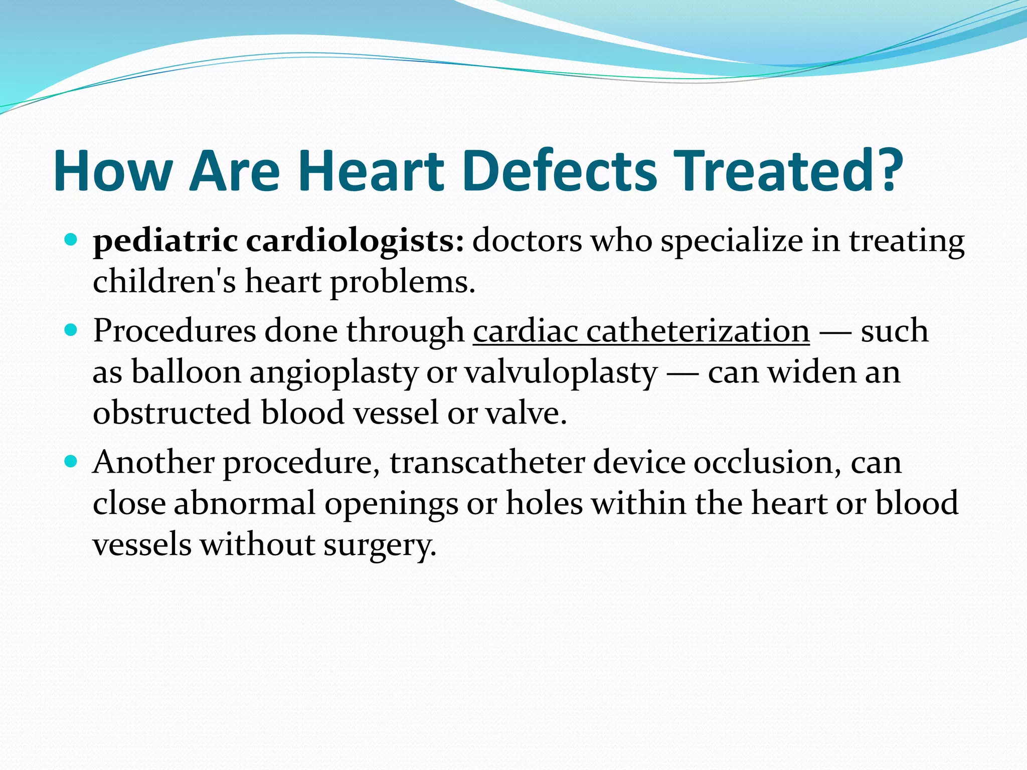 Congenital Heart Disease CHD - Pediatrics Ward | PPTX | Heart and ...