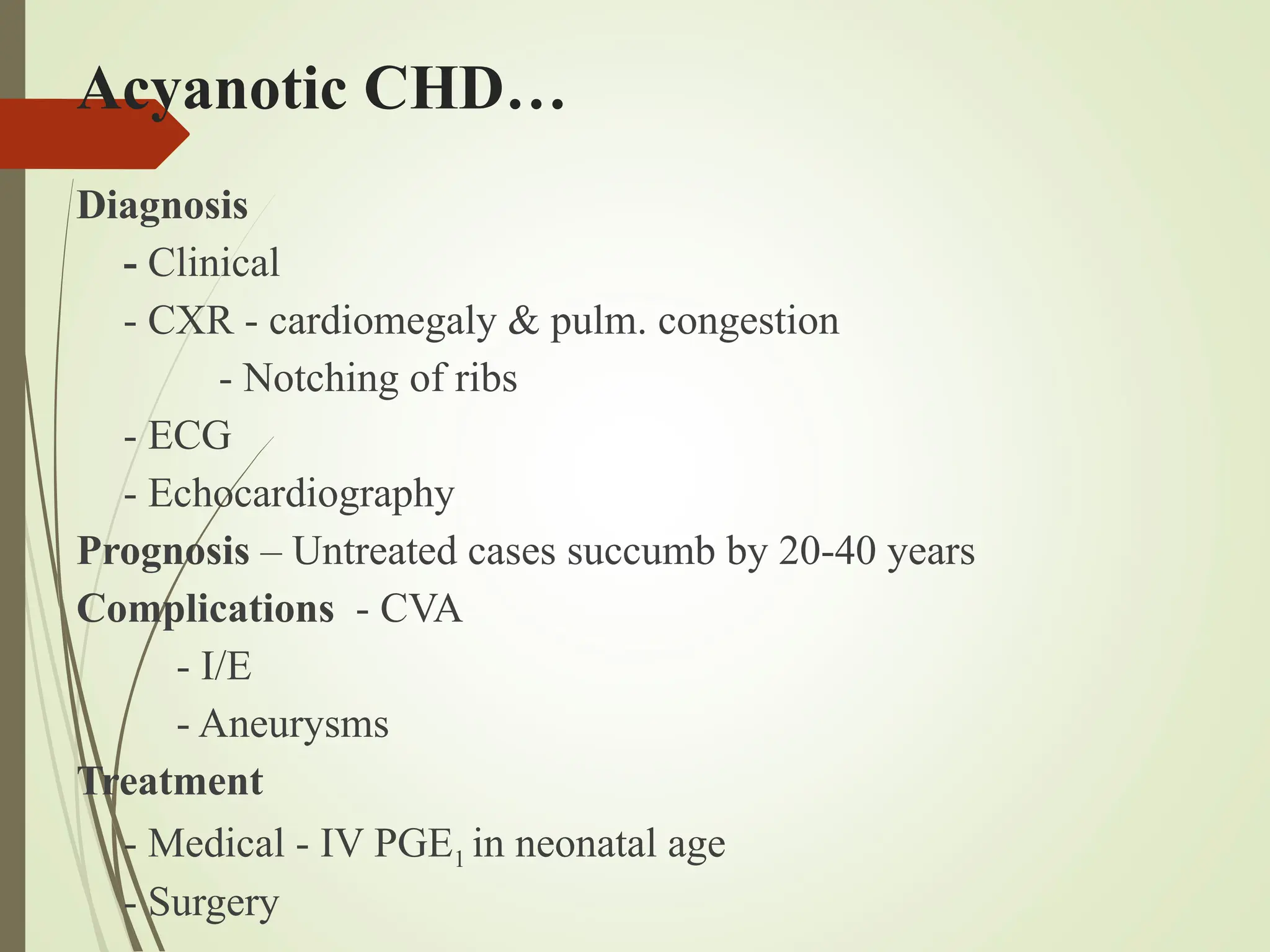 Congenital Heart Disease (CHD)........ppt