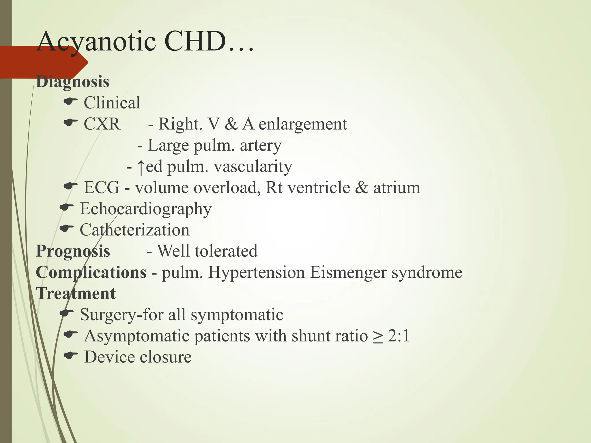 Congenital Heart Disease (CHD)........ppt
